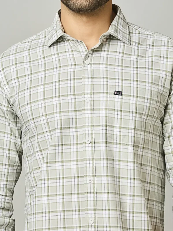 Casual Sage Check Shirt - Double Bull